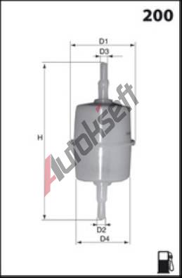 MISFAT Palivový filtr MISFAT, MSF E001 | Autokšeft