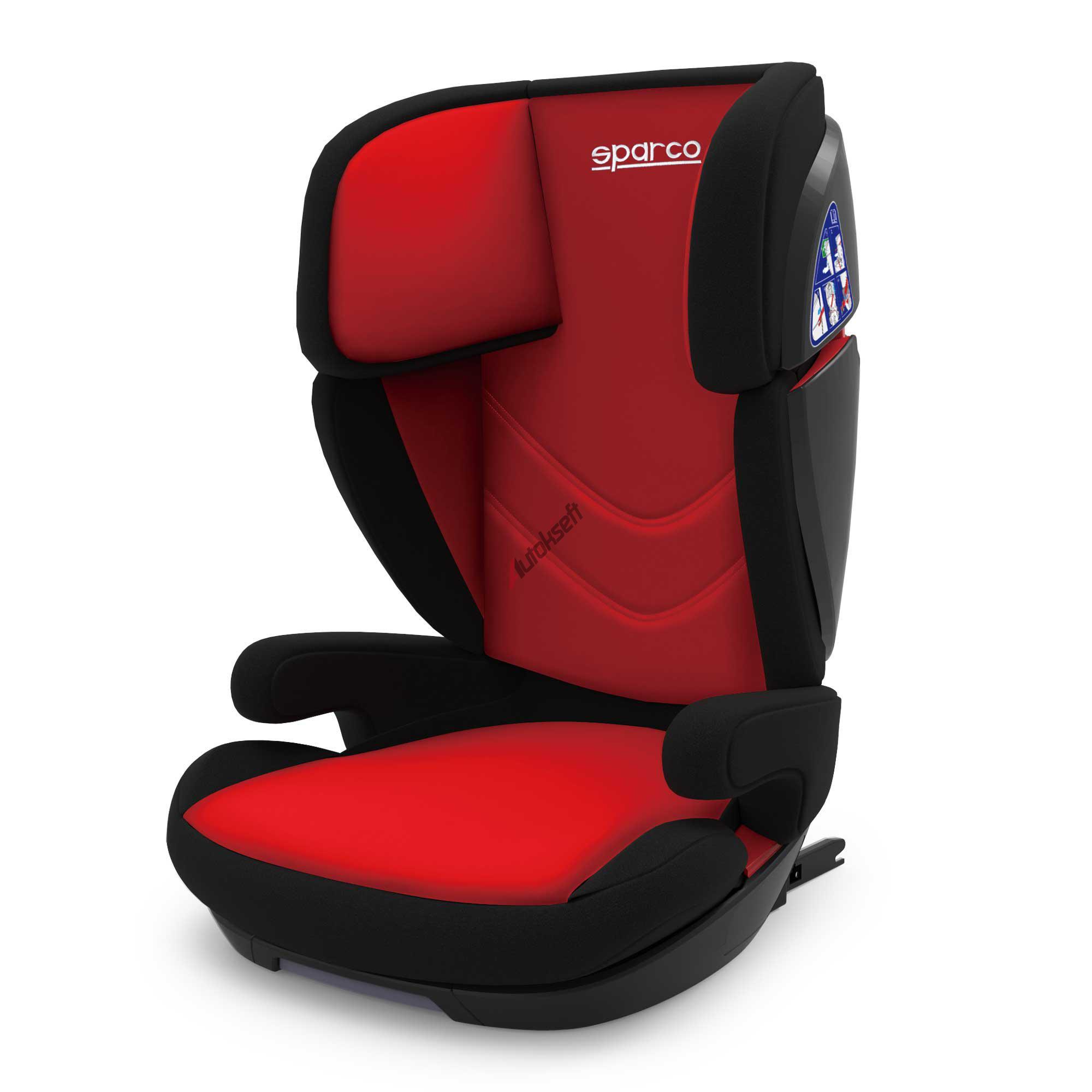 Dětská sedačka Sparco Autosedačka 15-36kg, ISOFIX, červeno-černá, DO ...