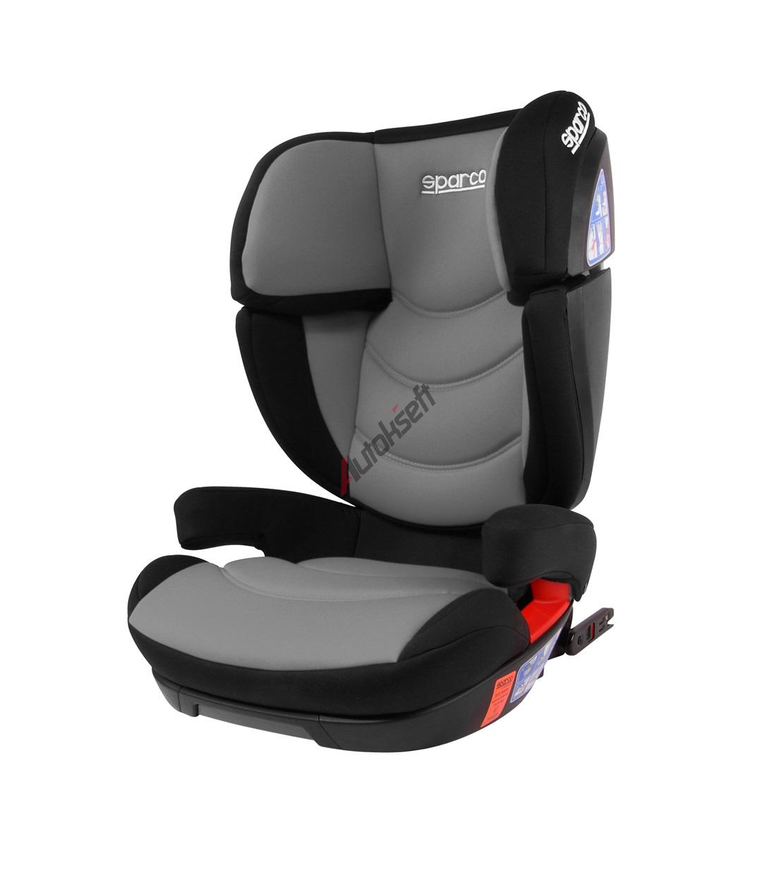 Dětská sedačka Autosedačka SPARCO 15-36kg, ISOFIX, šedo-černá, DO ...