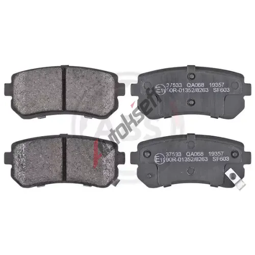 A.B.S. Sada brzdových destiček, ABS 37533 | Autokšeft