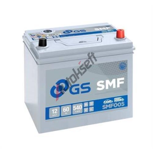 Startovací baterie GS 60Ah P, s.p. 540A, GS SMF Battery, 12V ...