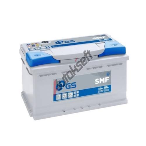 Startovací baterie GS 72Ah P, s.p. 700A, GS SMF Battery, 12V ...