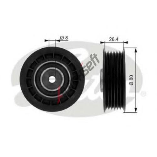 Vratná / vodicí kladka drážkového klínového řemenu GATES Vratná/vodící ...