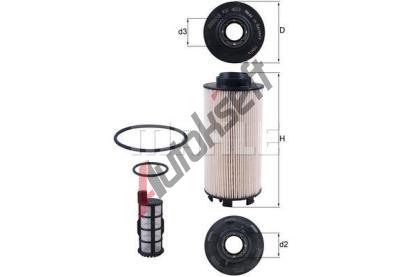 MAHLE Palivový filtr, MAO KX 403KIT | Autokšeft