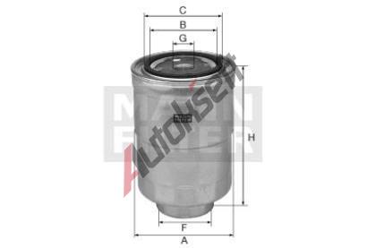 MANN-FILTER Palivový filtr, MF WK828 | Autokšeft