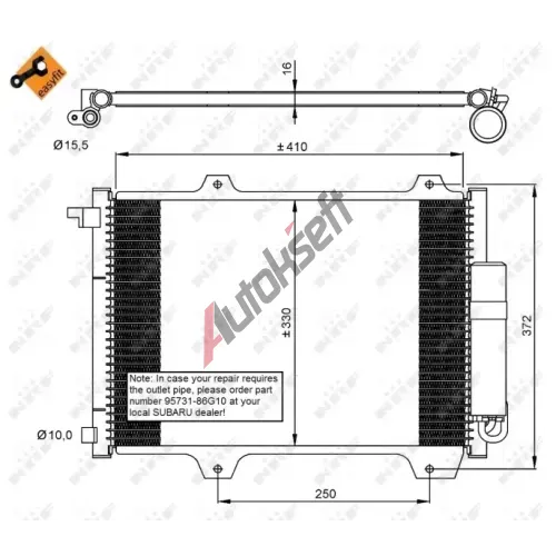 NRF Kondenzátor klimatizace, NRF 35907 | Autokšeft